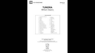 Tundra: Concert Band Conductor Score & Parts: William Owens | Sheet Music
