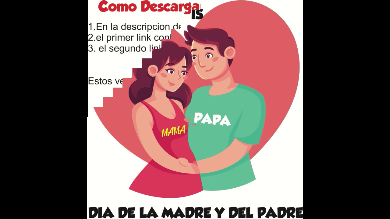 👉 VECTORES GRATIS DÍA DE LA MADRE Y DEL PADRE 2 LINK