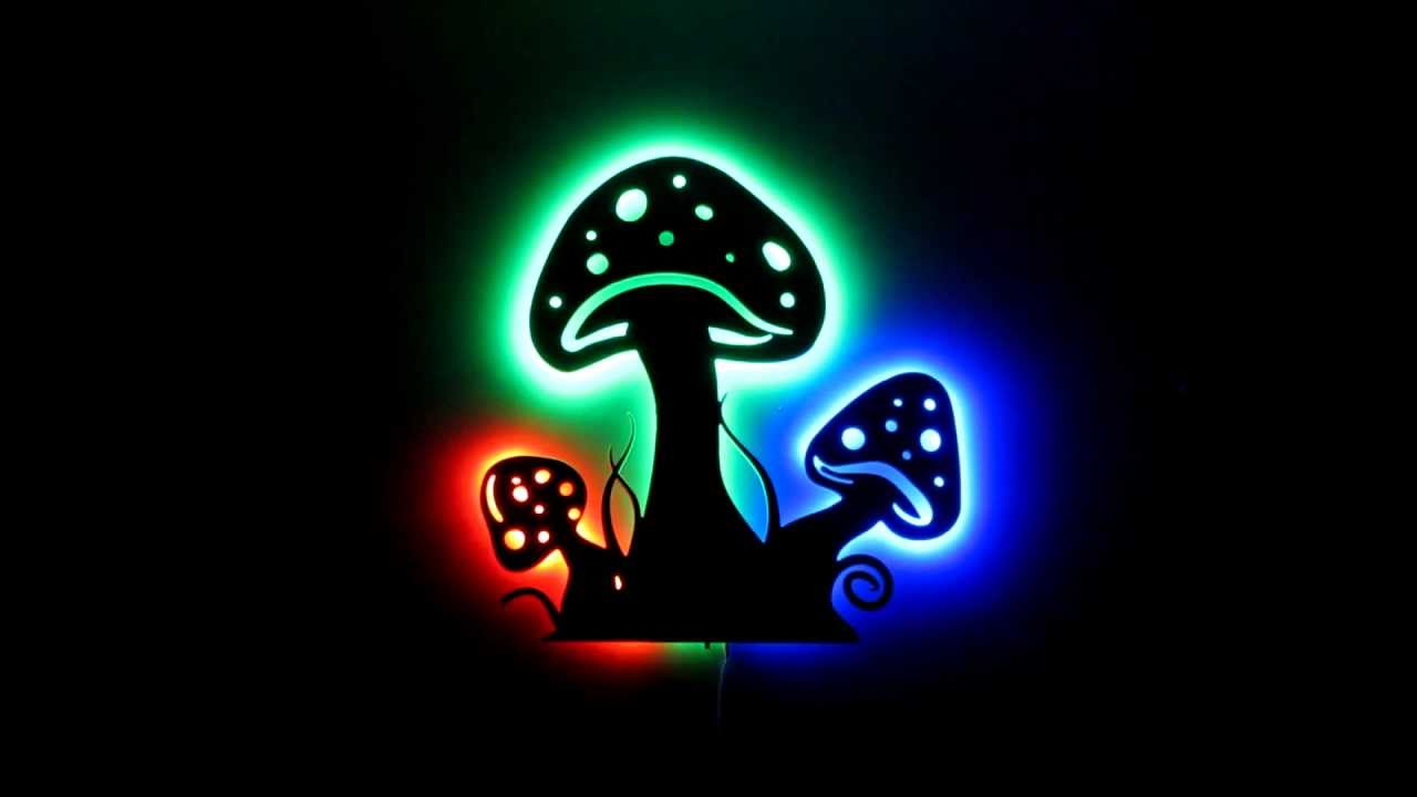 Psychedelic Shrooms Wall Light