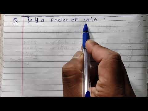 Is 4 a factor of 1040 | Find the factors
