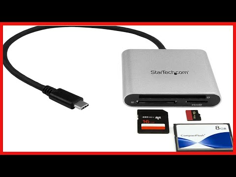 StarTech.com USB 3.0 Flash Memory Multi-Card Reader/Writer with USB-C - SD microSD and CompactFlash