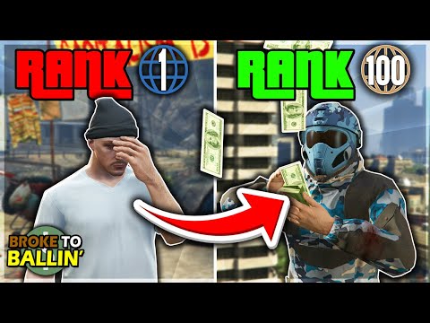 How I Reached RP Rank 100!!! | Broke to Ballin' #32 - GTA Online E&E