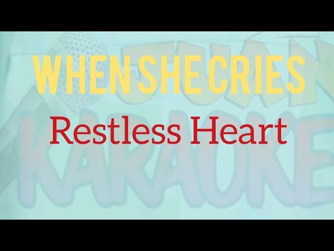 WHEN SHE CRIES karaoke songs #karaoke #music #songlyrics #reels #viral #whenshecries