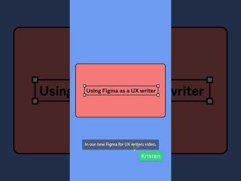 Figma for UX writers trailer #shorts
