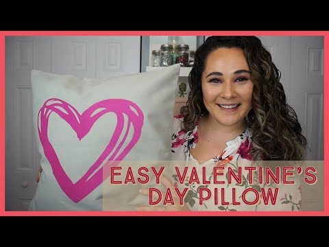 Easy Valentine's Day Pillow with Siser StripFlock and Your Silhouette CAMEO