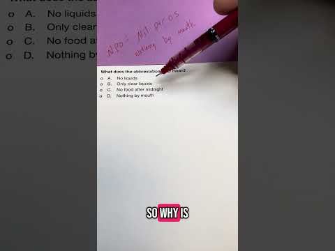What Does NPO Mean? | Exam Prep Quick Tip #shorts #EricUnmasks