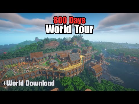I Spent One Year Building This World - Minecraft Survival World Tour [World Download]