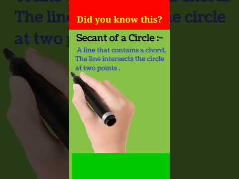 What's Secant of a Circle/Secant of a Circle/#maths #mathshorts #shortvideo