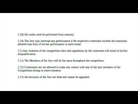How to Win a Piano Competition (99% success rate guaranteed!)