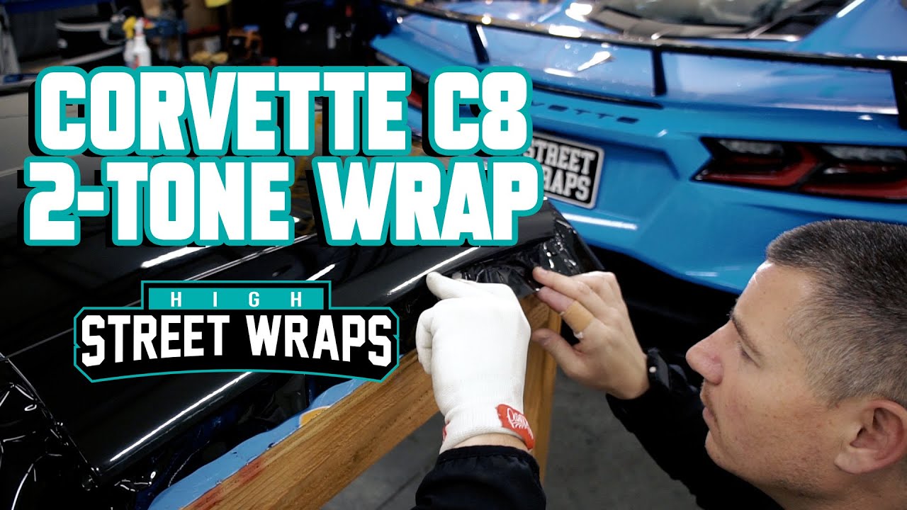Corvette C8 Two Tone Vinyl Wrap | High Street Wraps