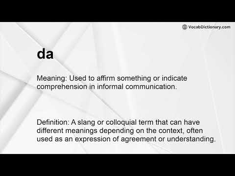 da Meaning