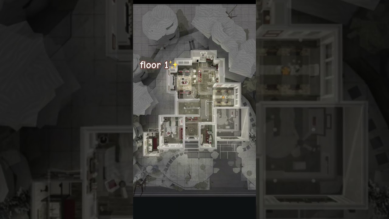 Bloxburg Two Story Realistic Christmas Mansion Layout #bloxburg #roblox #bloxburgupdate