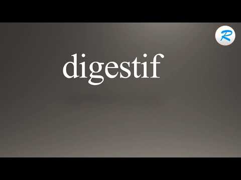 How to pronounce digestif
