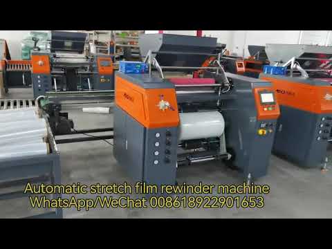 XHD-500 automatic stretch film rewinder machine, stretch cling film rewinding machine