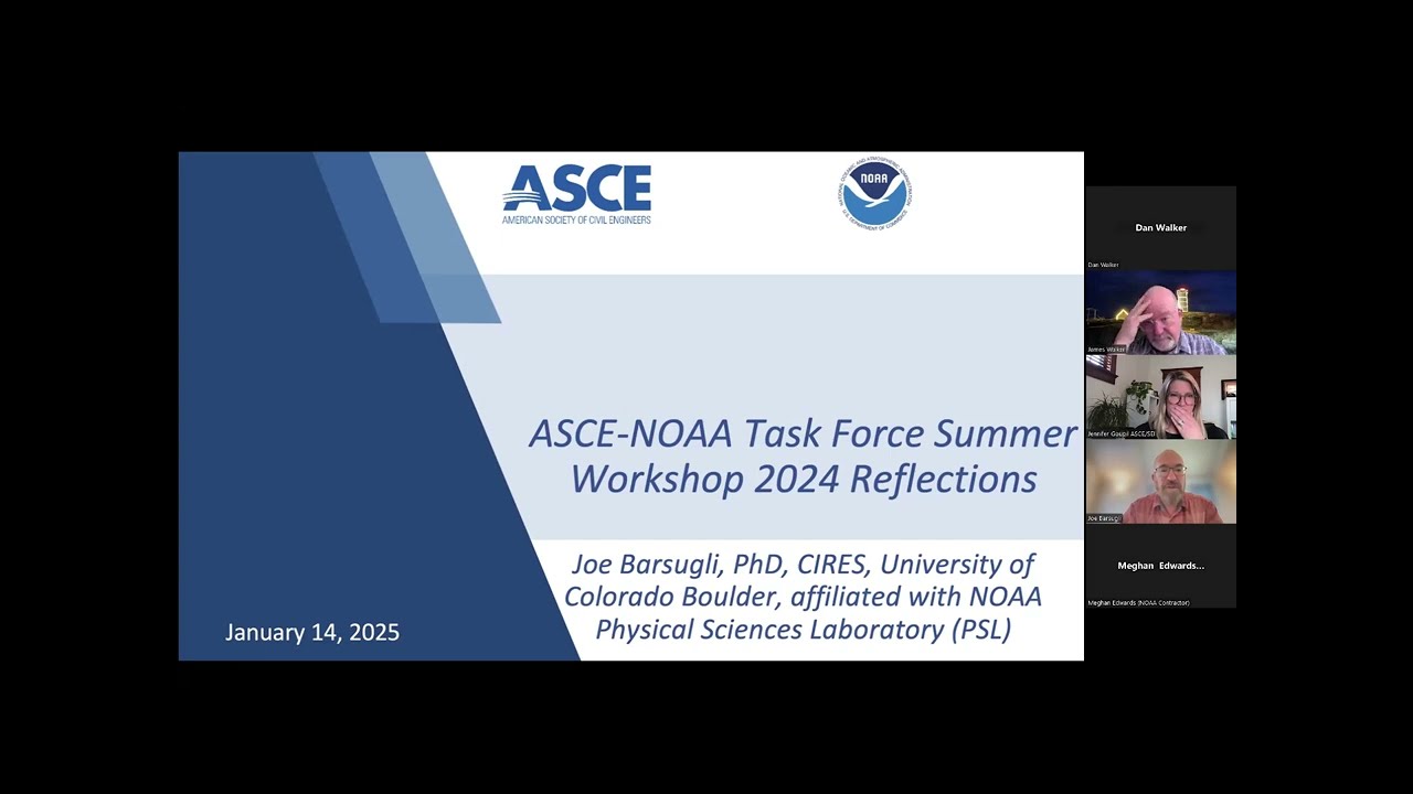 ASCE-NOAA Task Force Summer Workshop 2024 Reflections
