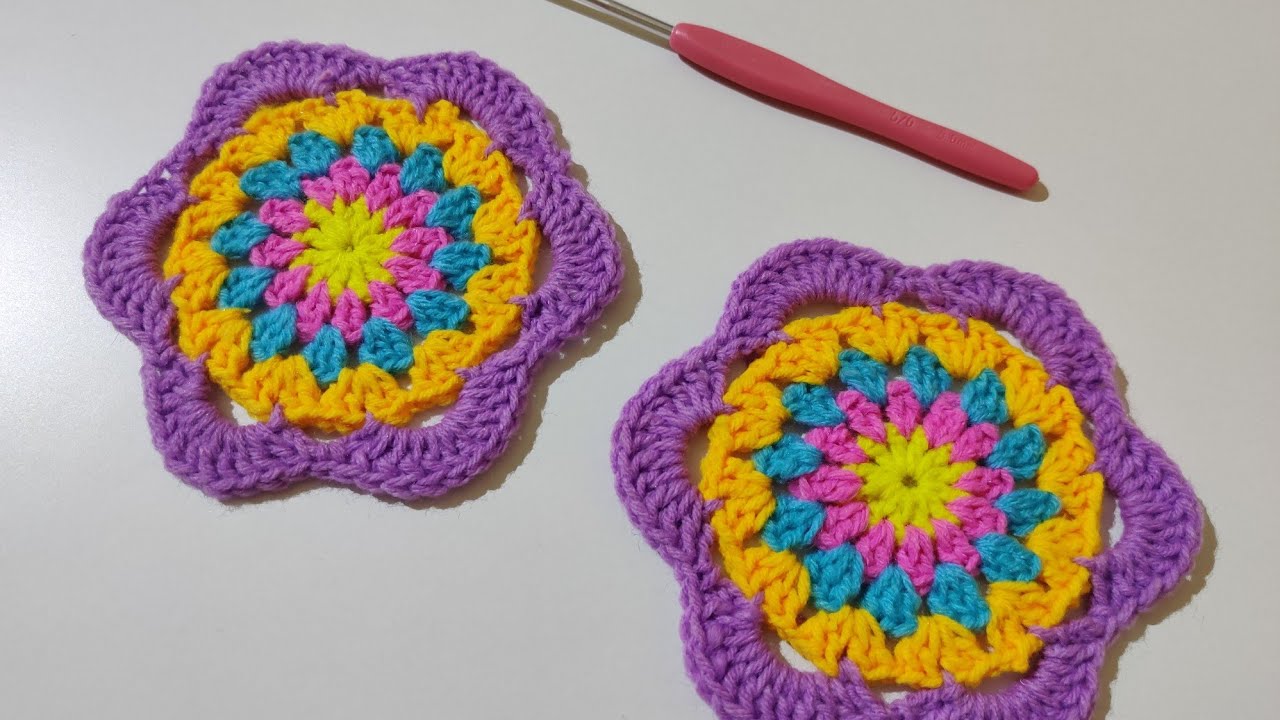 Crochet Mandala Coaster Tutorial