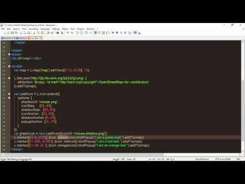 Leaflet Tutorial Part TWO Costum Icon