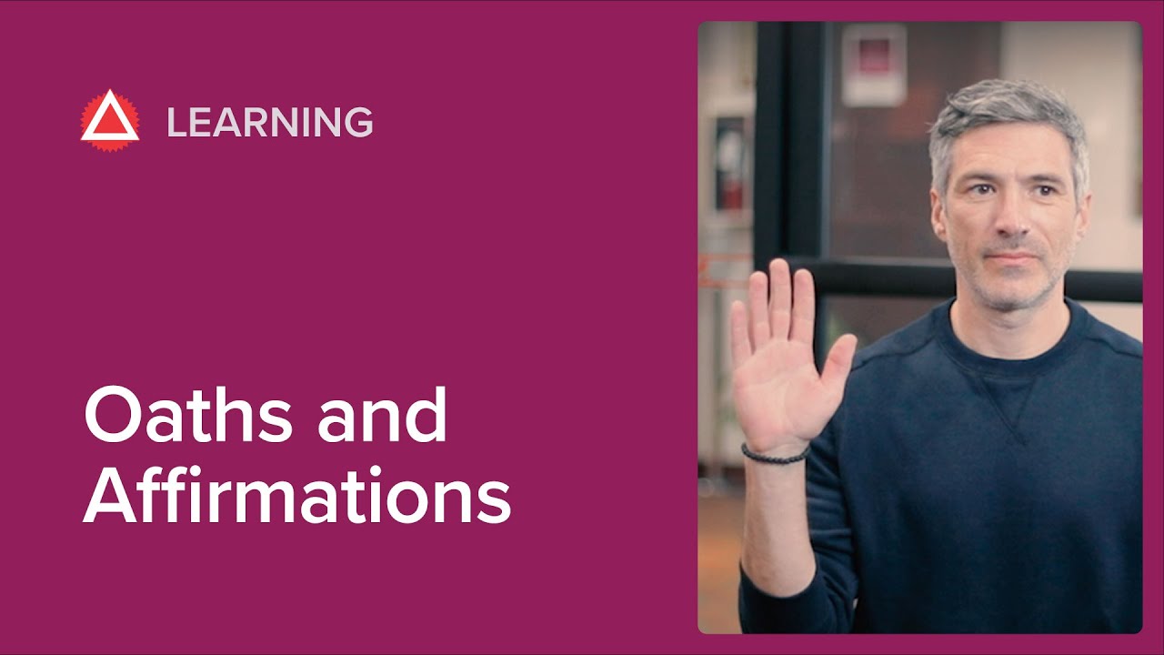 A Notary's Guide to Oaths and Affirmations