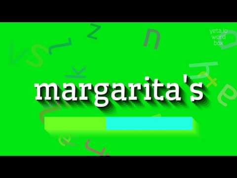 How to say "margarita's"! (High Quality Voices)