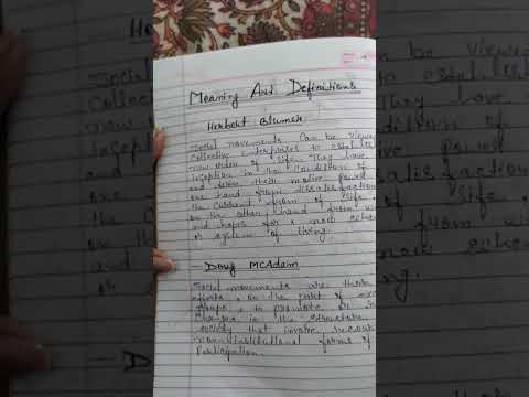 meaning and definition of social movement