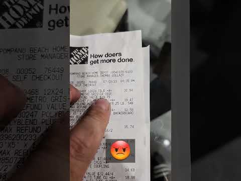Home Depot is charging for returning. #homedepot #ripoff #unacceptable