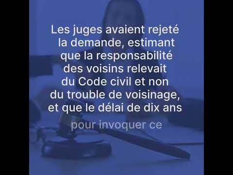 DROIT DE L'IMMOBILIER - Trouble anormal de voisinage