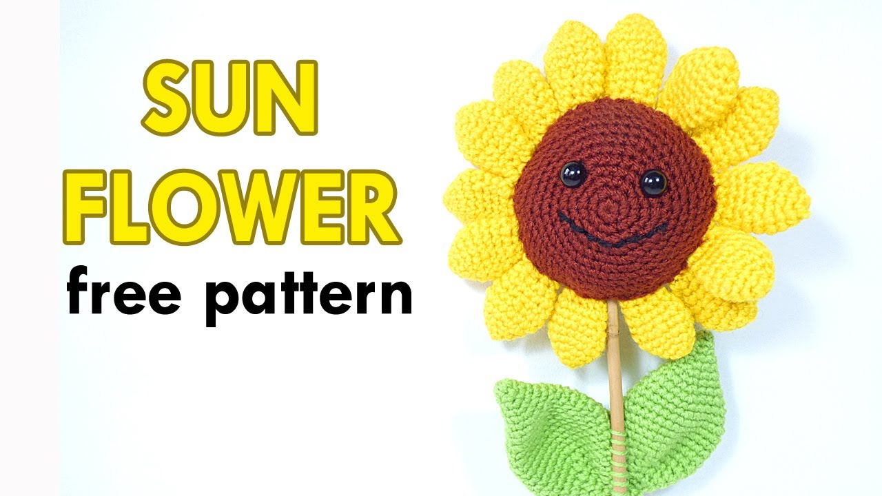 Amigurumi Sunflower On A Stick! – Free Crochet Pattern!