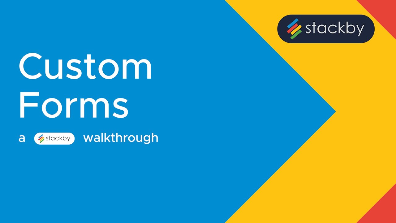 Creating custom forms in Stackby