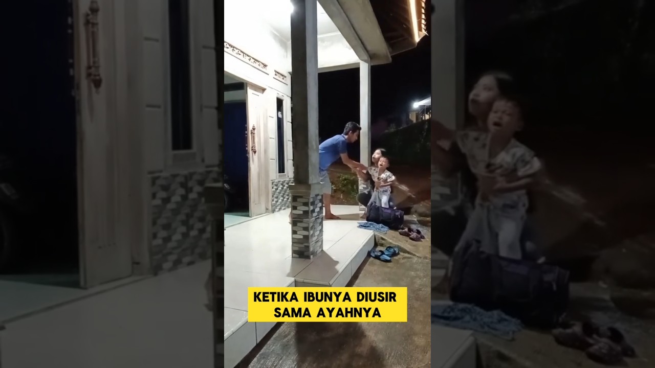 sad moment when wife is thrown out by her husband ‼️‼️ #sad #wife #husband #thrown out #poor #shorts