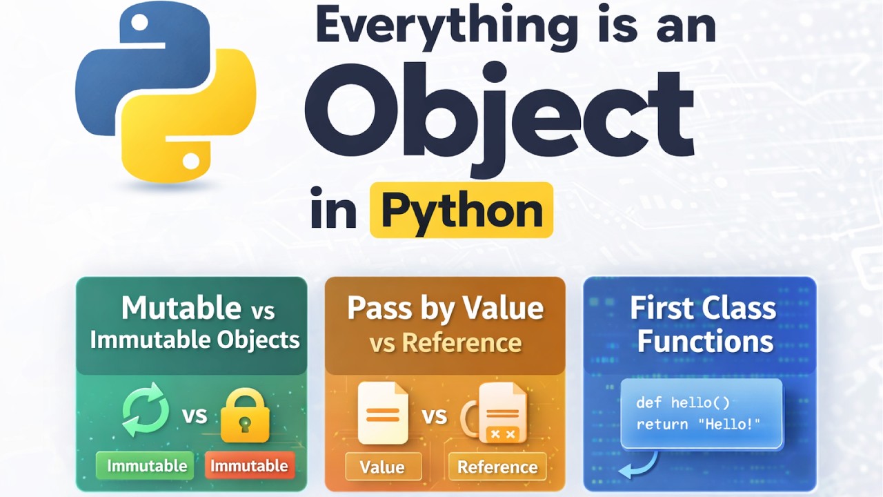'Everything is an Object in Python' - Mutable vs Immutable Objects - First Class Functions - Demo.