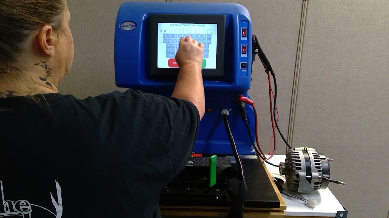 897 AmFor bench tester instructions for testing an alternator
