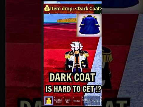Killing 20 times Darkbeard to get the Dark Coat! (Blox Fruits) #bloxfruits #roblox #shorts