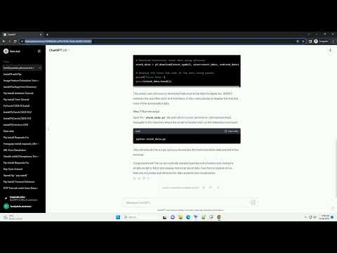 pip install pandas yfinance