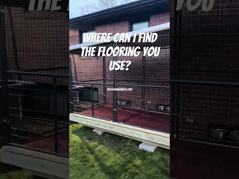 Where can I find the outdoor dog kennel flooring you use? #dogkennel
