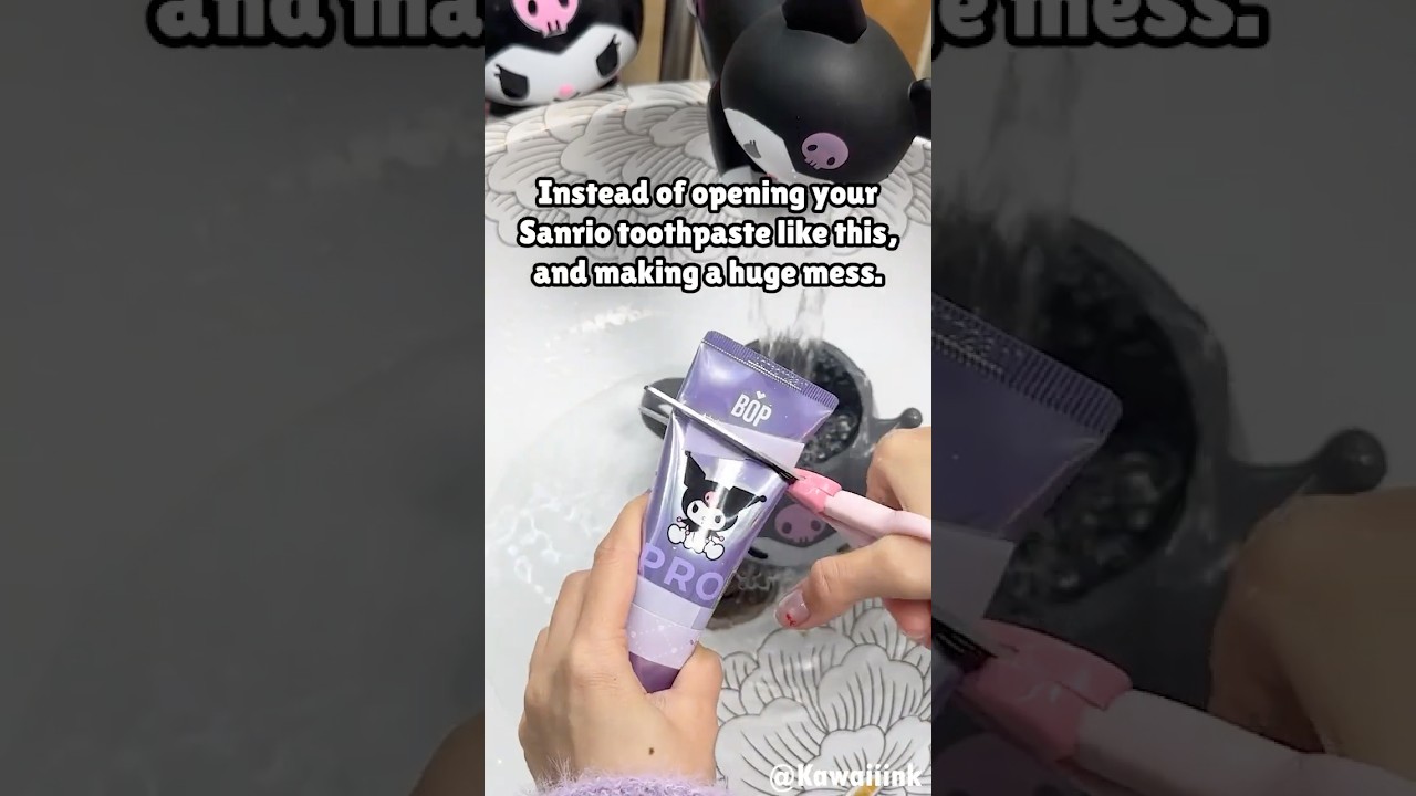 I was so tired of wasting Sanrio toothpaste! #shorts