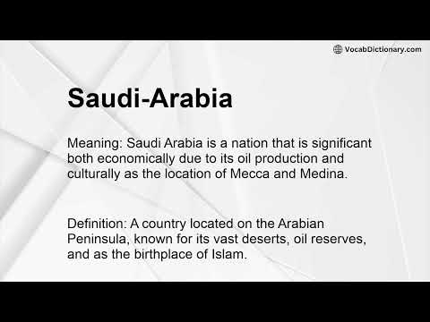 Saudi-Arabia Meaning