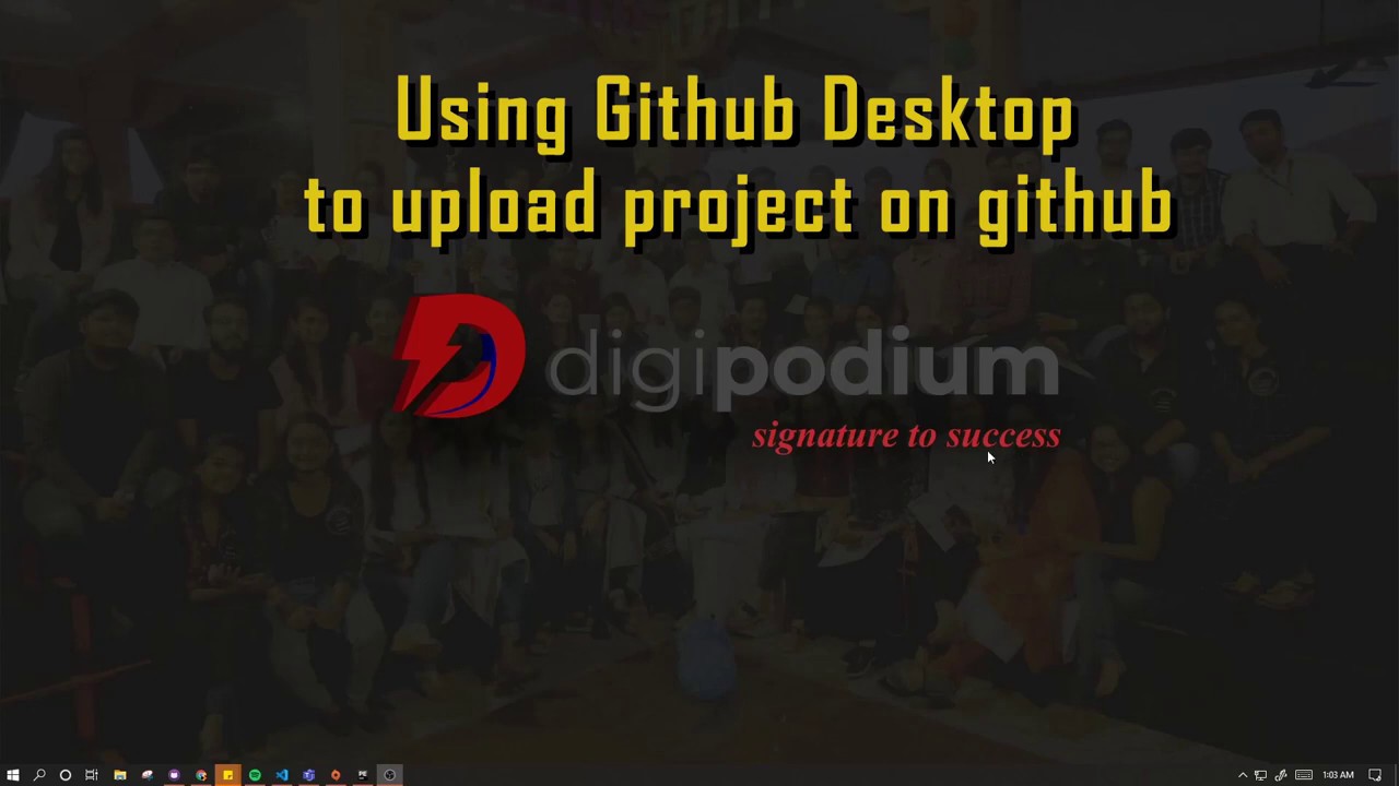 using github desktop for uploading projects
