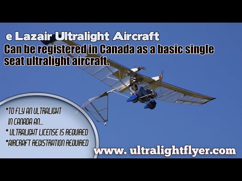 e Lazair, Canadian Single Seat Ultralight Aircraft