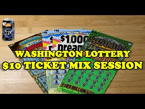 10 DOLLAR TICKET MIX SESSION - WASHINGTON LOTTERY SCRATCH OFF