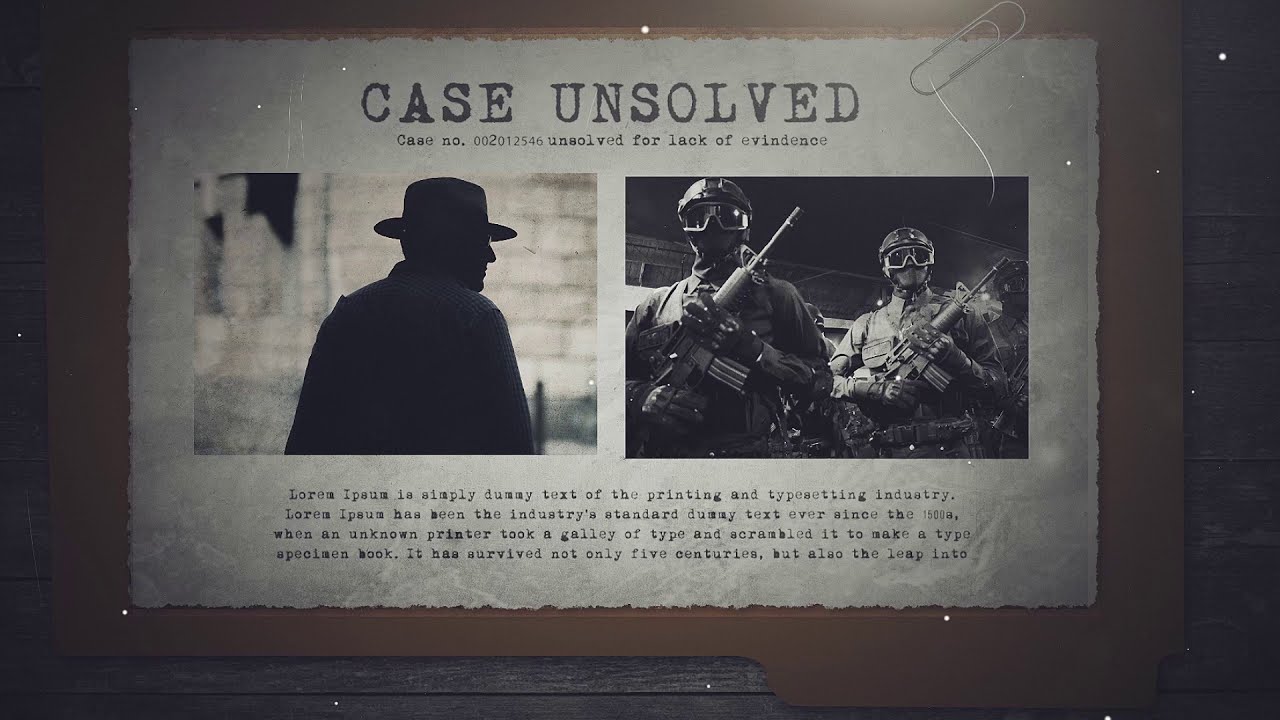 Criminal Profile: Premiere Pro template