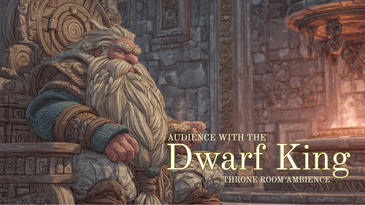 Hall of the Dwarf King | 5 Hours of Dwarven Throne Room Ambiance for D&D & RPGs