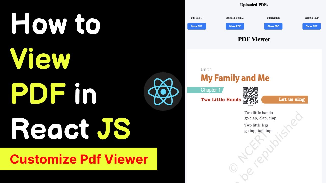 How to view Pdf in React JS using react-pdf || Create customized PDF viewer in React