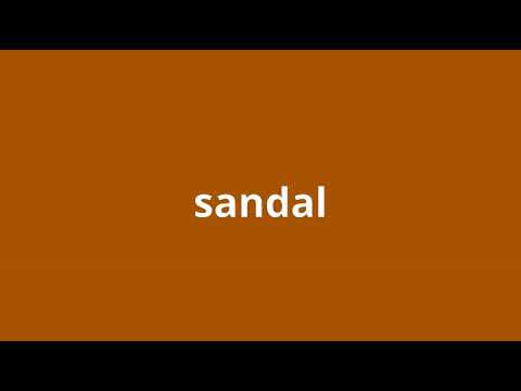 what is the meaning of sandal.