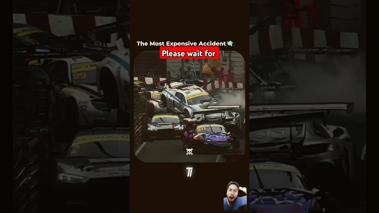 The most expensive car accident  #cars #automobile #fyp