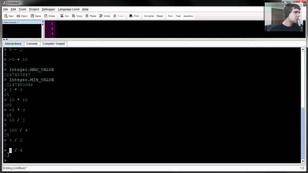 Lesson 02 - Java Math Operations Part 1