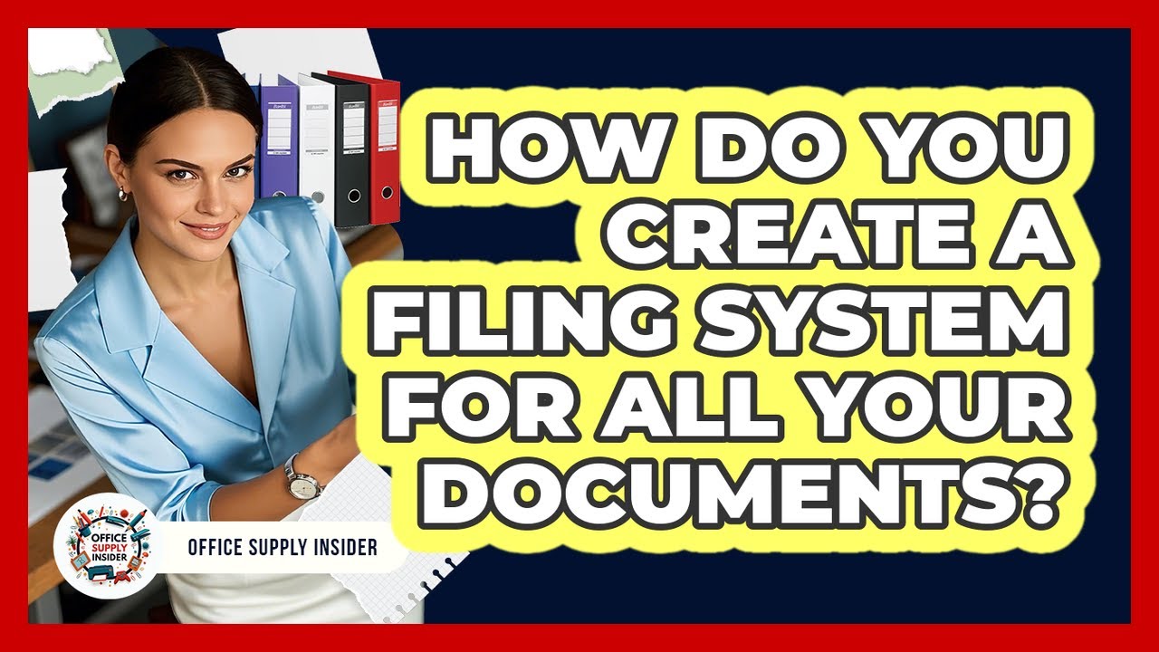 How Do You Create A Filing System For All Your Documents? - Office Supply Insider