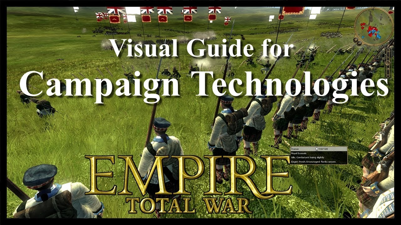 Visual Guide Technologies in Empire:  Total War Campaign