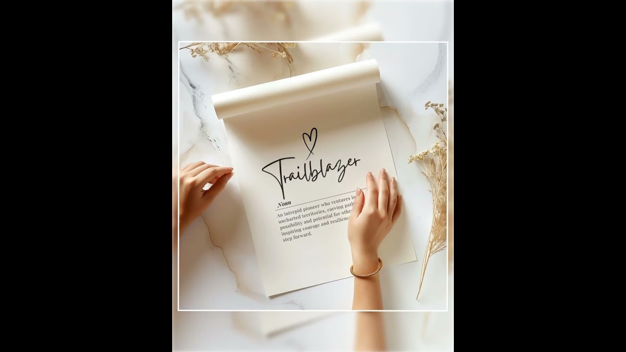 Inspirational Quote Wall Art, Trailblazer Definition, Digital Print, Home Office Decor, Modern Ty...