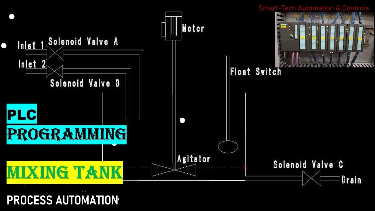 PLC Programming; How to program a Mixing Tank PLC; Process Automation