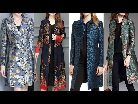 EXCLUSIVE COLLECTION OF PARTY WEAR WINTER LONG COAT/JACKETS FOR LADIES 2024-2025